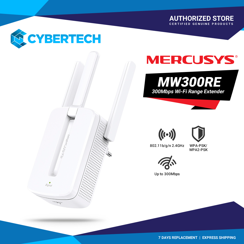 Mercusys MW300RE 300Mbps Wi-Fi Range Extender | Shopee Philippines