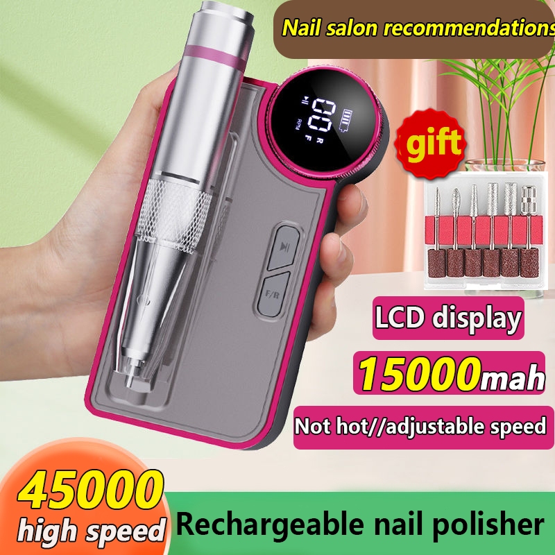 45000RPM Portable electric Nail Drill Machine Nail grinder Nail drill ...