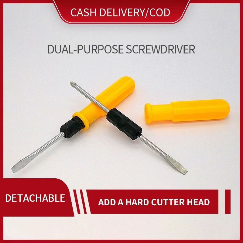 2-in-1 Mini Screwdriver Set - Interchangeable PH2 + SL6 Screwdriver ...