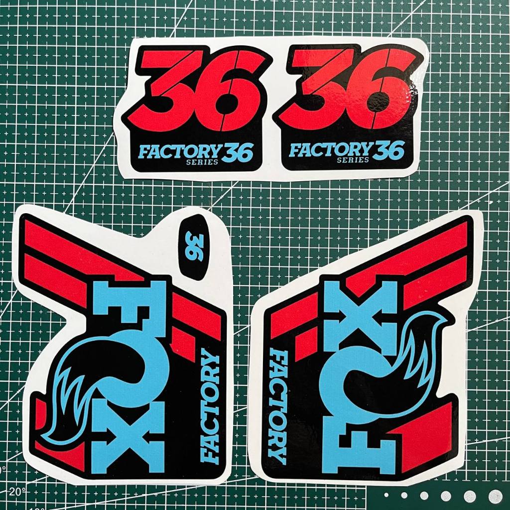 MTB FORK DECAL FOX 36 PINK/SKYBLUE | Shopee Philippines
