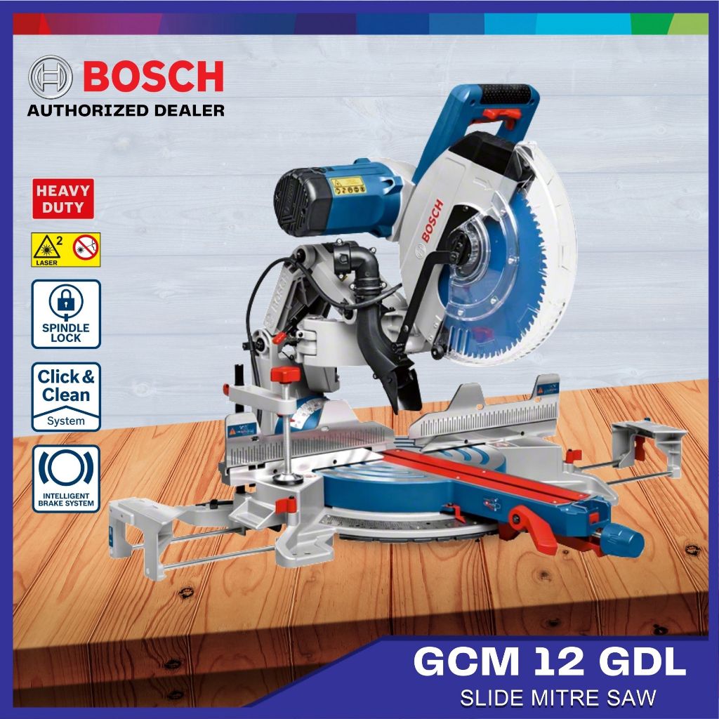 Bosch Slide Mitre Saw GCM 12 GDL 305mm Blade 2000w. 0601B23600 Heavy ...