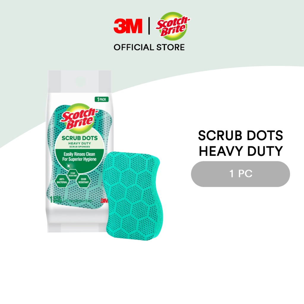 3M™ Scotch Brite® Heavy Duty Scrub Dots 1pc | Shopee Philippines