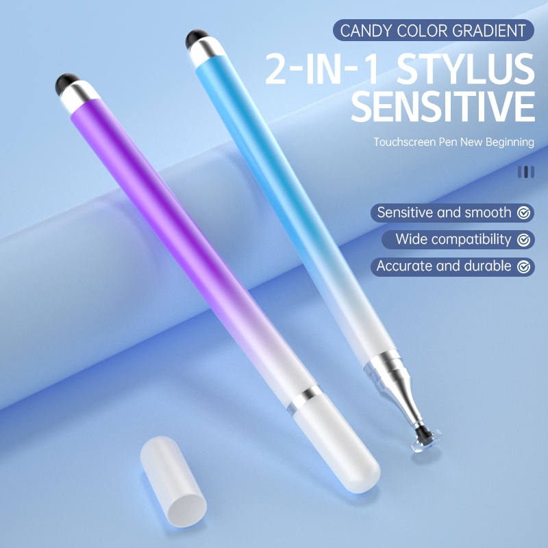 2-in-1 stylus gradient color dual-head touch pen mobile phone tablet ...