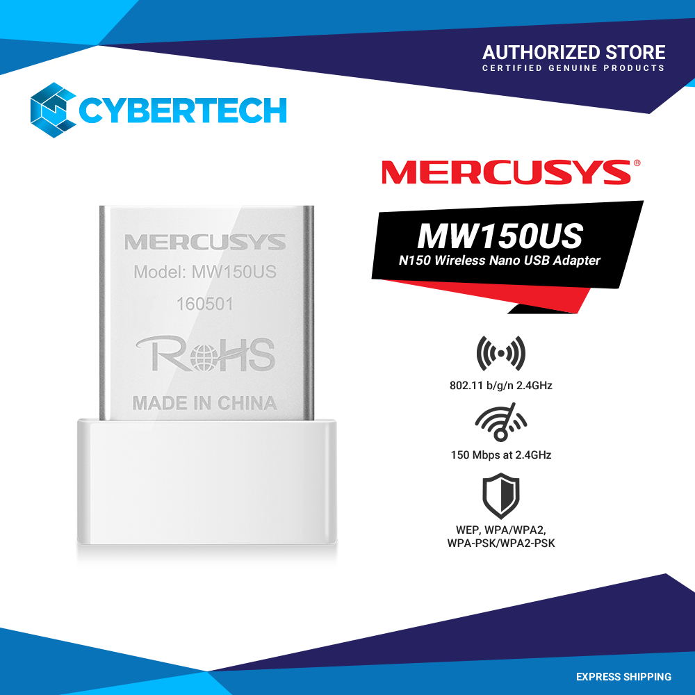 Mercusys MW150US N150 Wireless Nano USB Adapter | Shopee Philippines