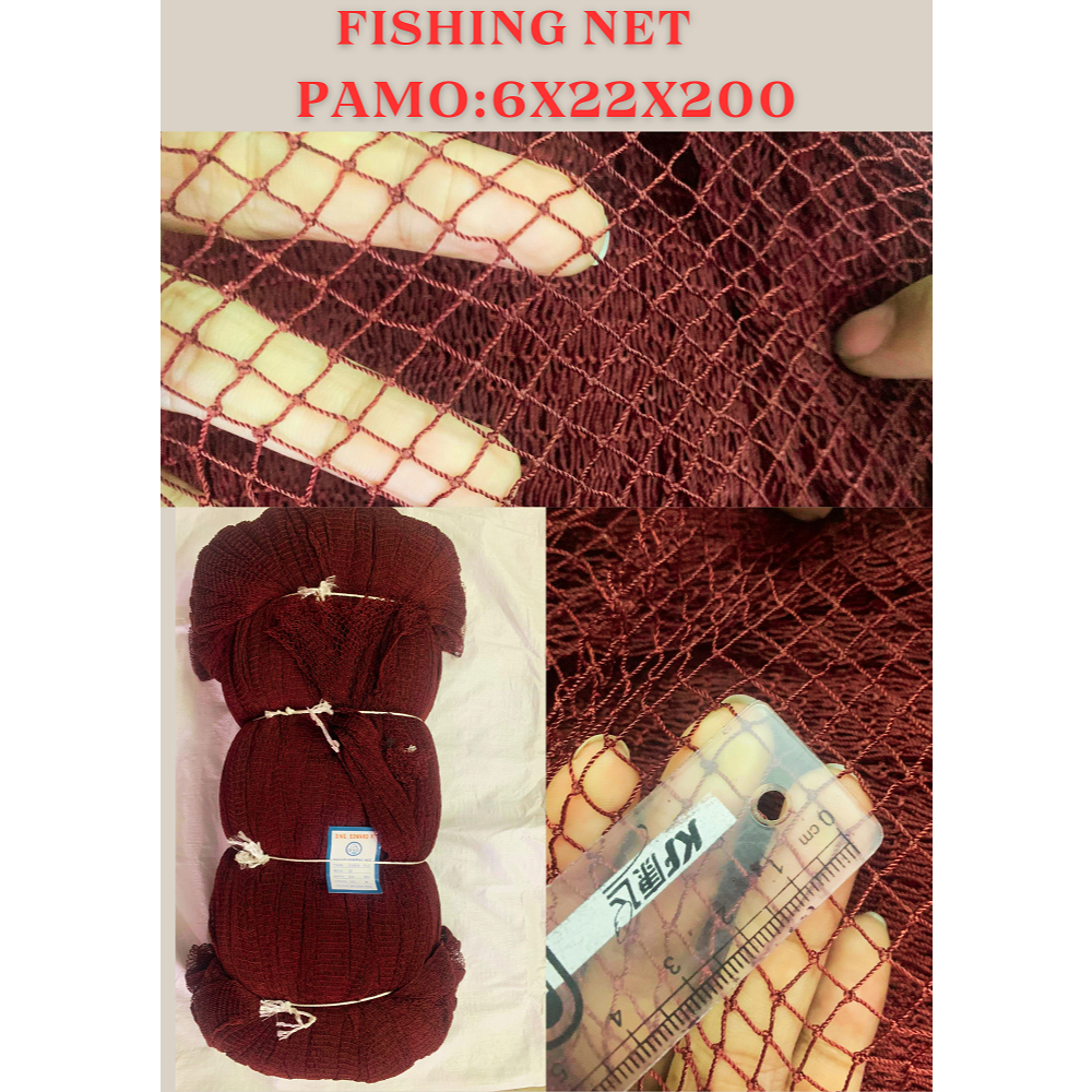 Pamo fishing net 6x22x 200 x100 meters | Shopee Philippines