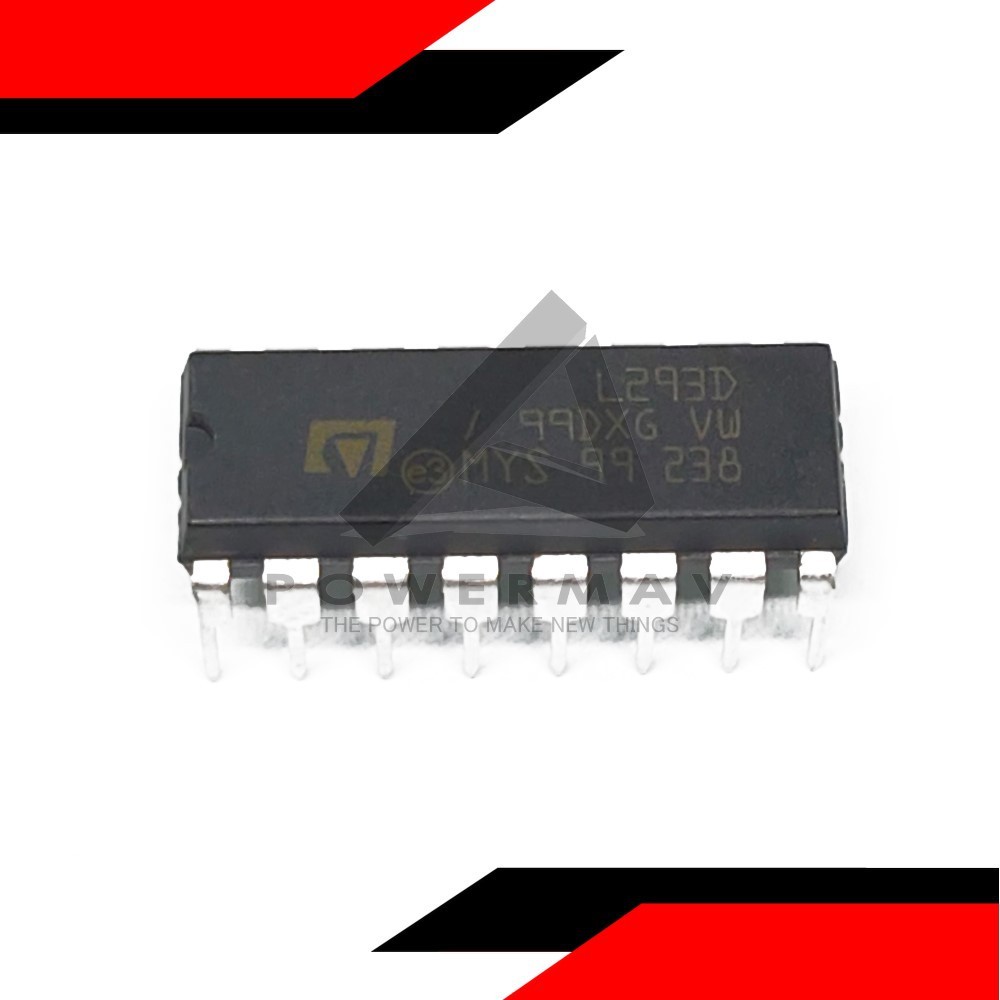 L293d Dip IC motor driver IC Half H-Bridge run motors clock wise anti ...