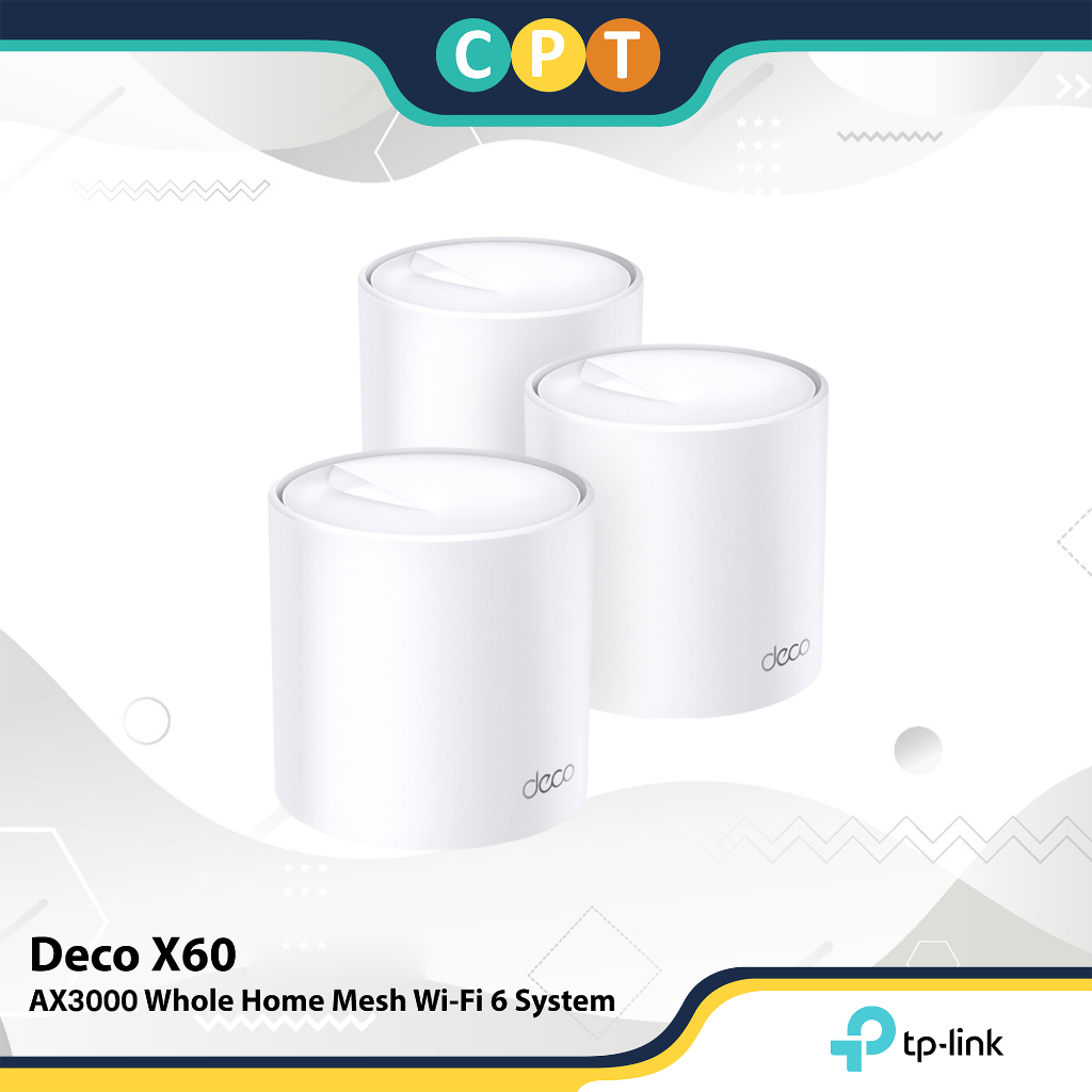 TP-Link Deco X60 AX3000 Whole Home Mesh WiFi 6 System | Mesh Router ...