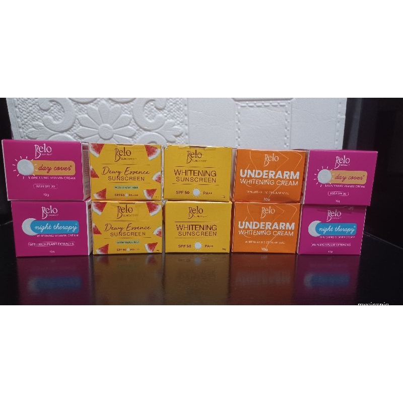 Belo Cream Underarm SPF 50 Day&Night Dewy Essence Sunscreen 10g 2pcs ...