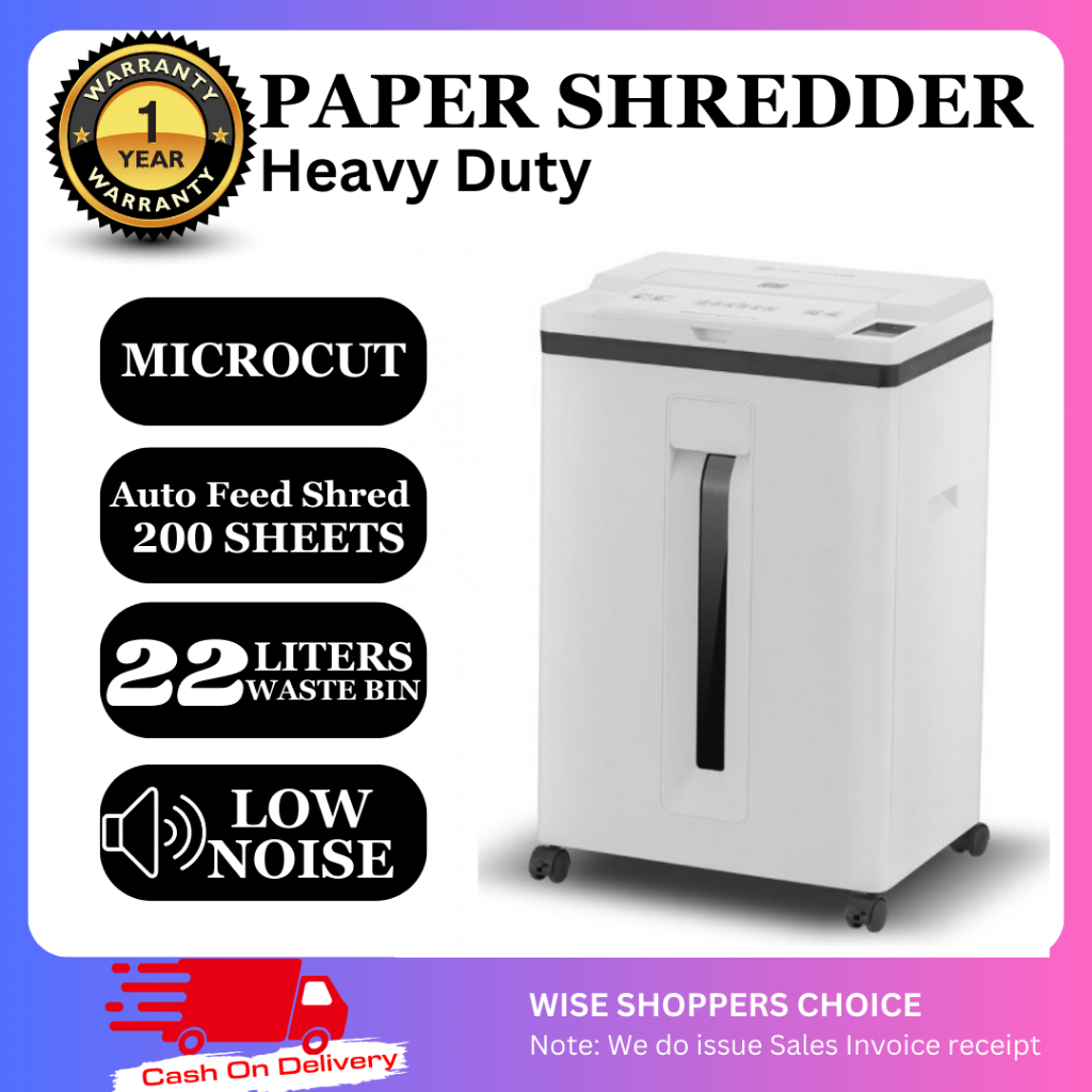 Paper Shredder Micro Cut Shredder Machine Heavy Duty | Shopee Philippines