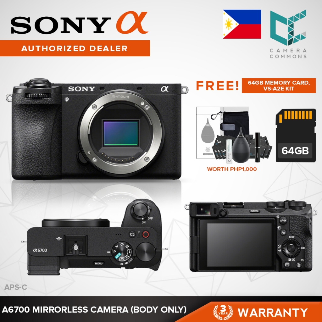 Sony a6700 ILCE-6700 Mirrorless Camera APS-C 4K 120p 5-Axis Image Stabilization Real-Time ...