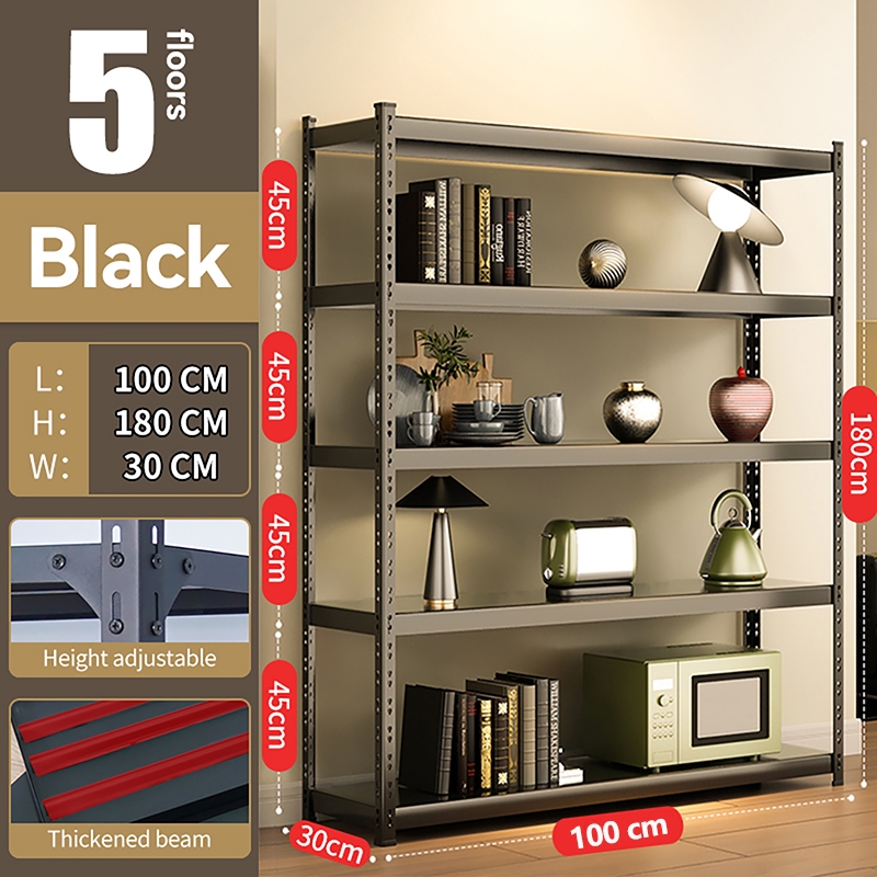 ESH Angle Steel Storage Shelves Metal rack 3-5 Layers organizer rack ...