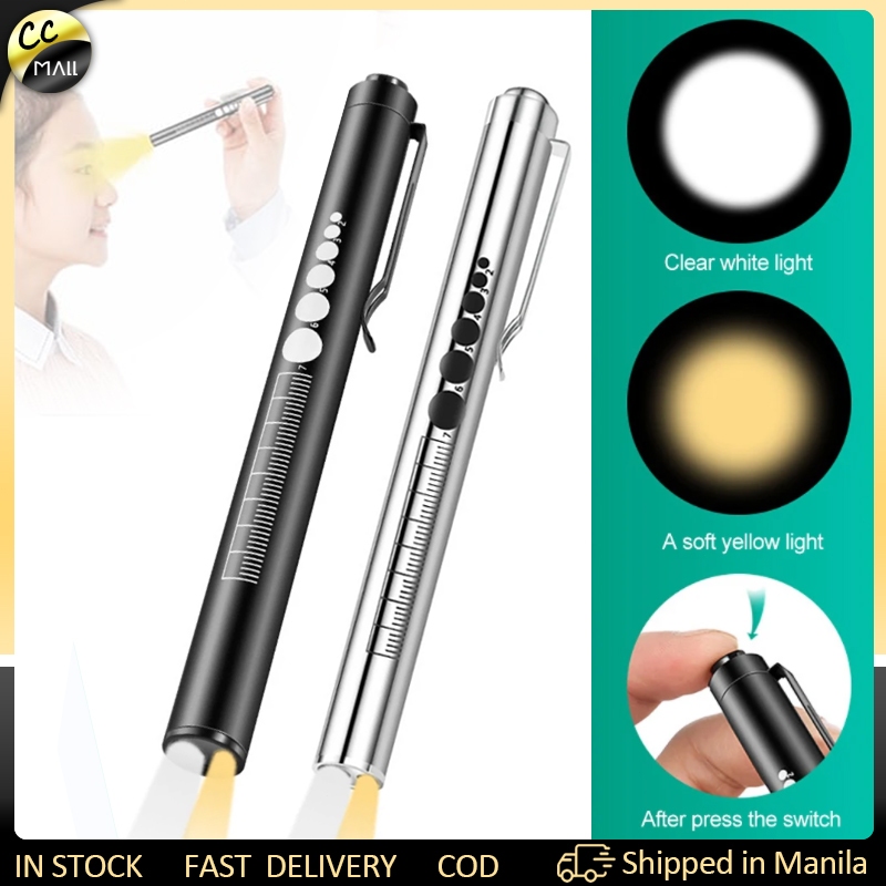 Nursing Penlight Flashlight Portable Mini Medical Handy Pen Light USB ...