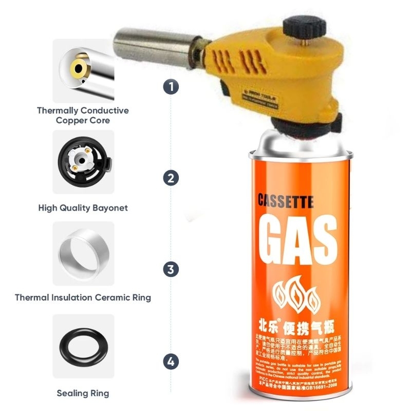 MULTIPURPOSE TORCH GUN HEAVY DUTY MEGA PIEZO AUTO IGNITION ULO PARA SA ...