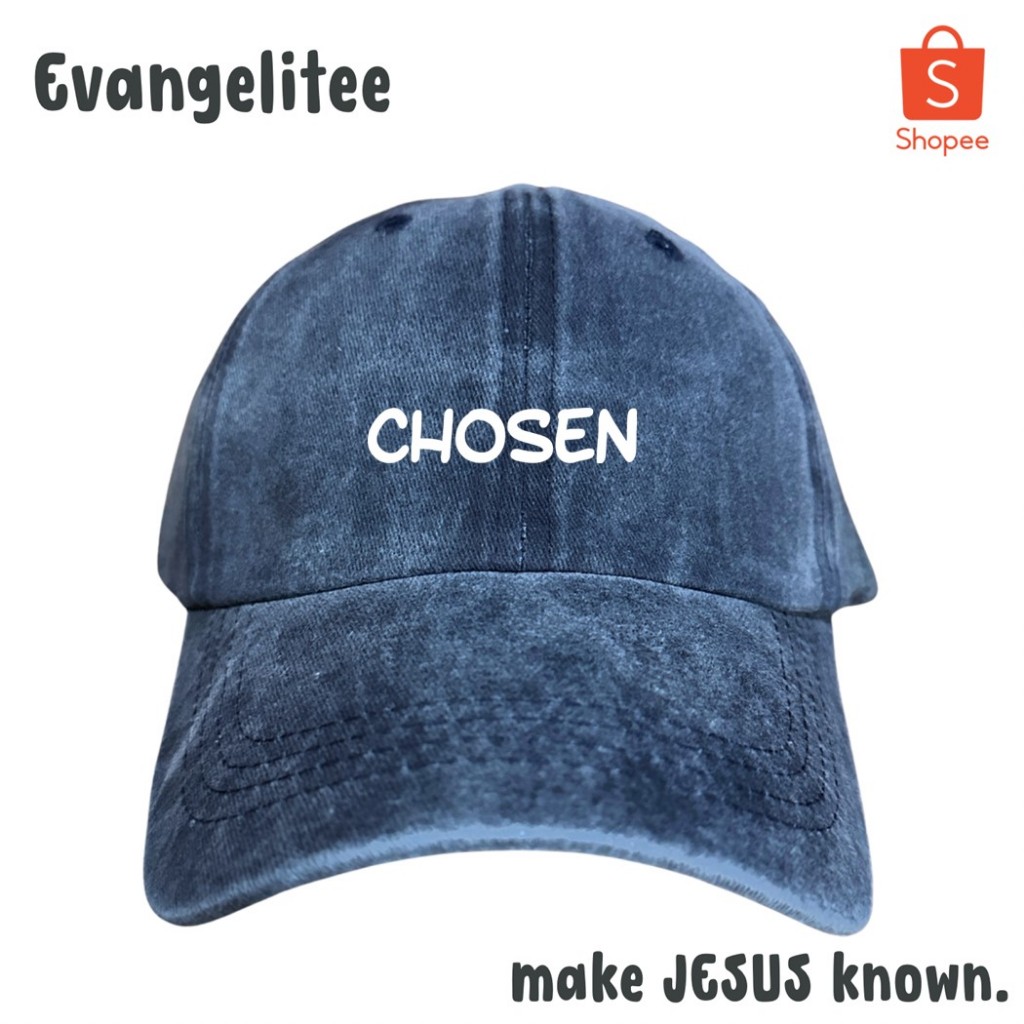 CHRISTIAN APPAREL CHOSEN FADED DENIM Cap | Shopee Philippines