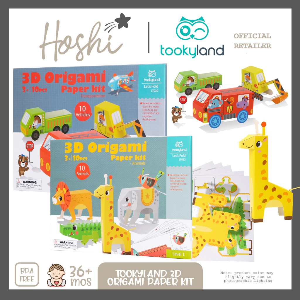 Hoshi Baby x Tookyland 3D Origami Art Craft Set , Arts & Craft Toy for ...
