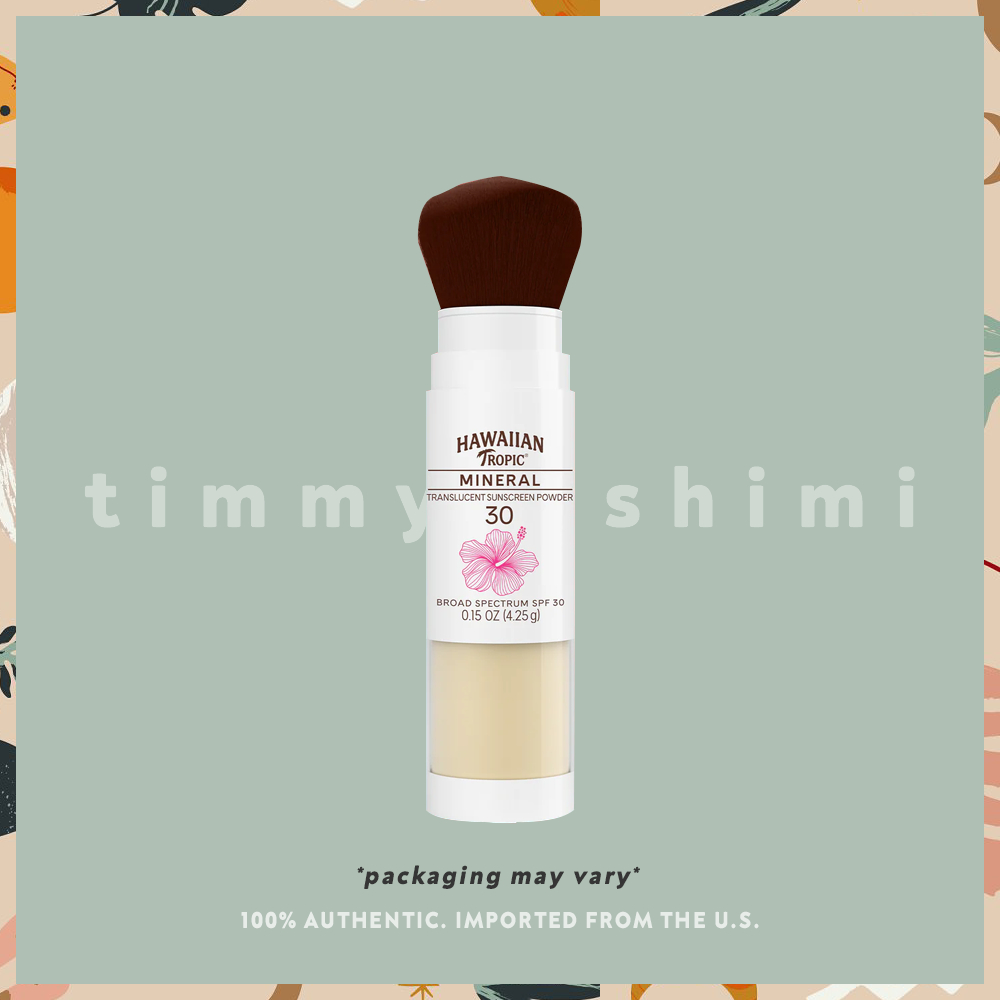 HAWAIIAN TROPIC Mineral Translucent Sunscreen Powder Brush SPF30 4.25g ...