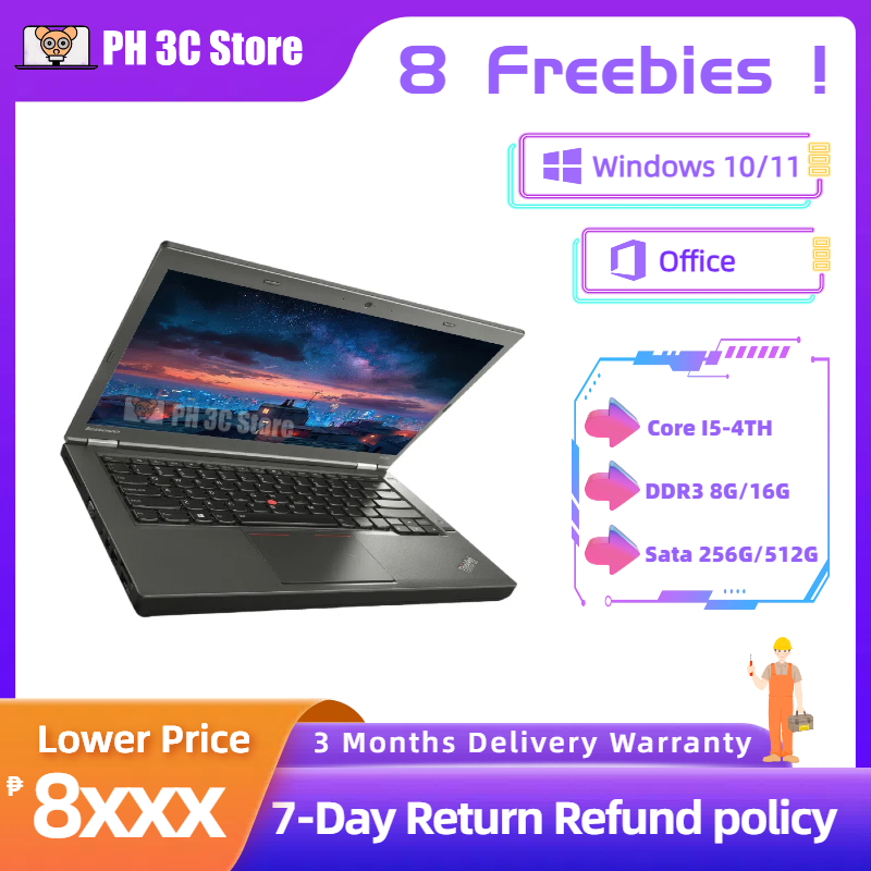 Lenovo 14-inch ultra-long battery life office laptop ThinkPad T440P, Core I5-4TH with optical ...