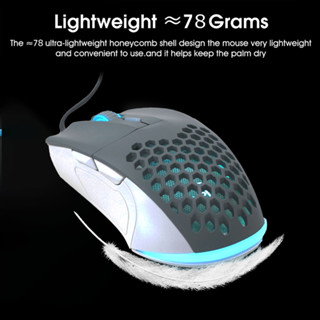 Inplay M066 RGB Gaming Mouse Lightweight Hollow Luminous Mouse For PC ...