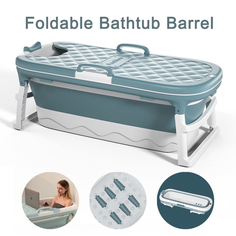 Portable Plastic Easy Use bath tub folding bathtub large space heavy ...