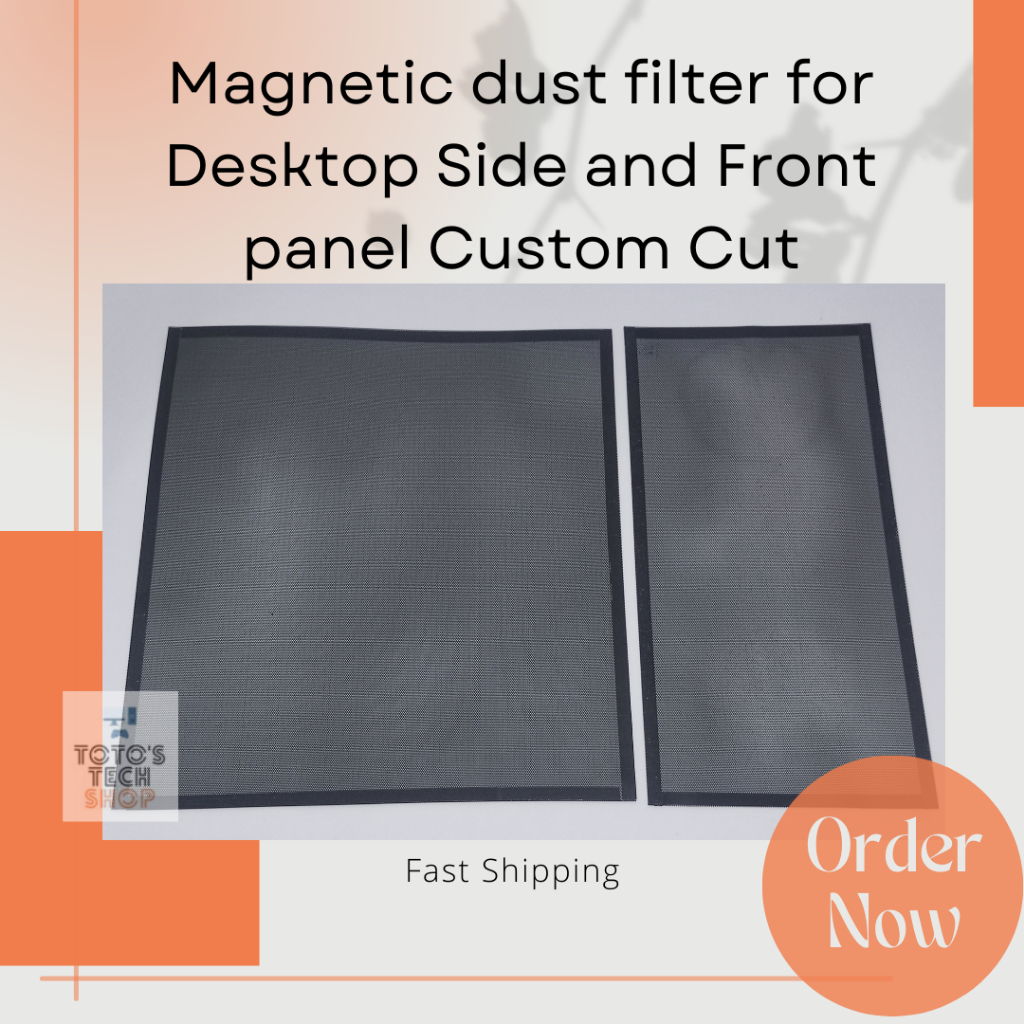 Magnetic Dust Filter for PC Desktop Side and Front Panel Custom Cut ...
