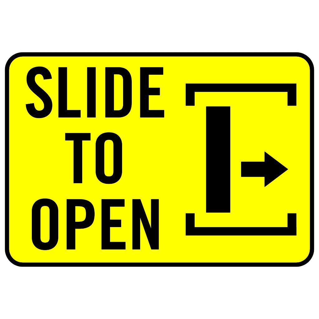 Slide To Open | A4 size Laminated Signage | Shopee Philippines