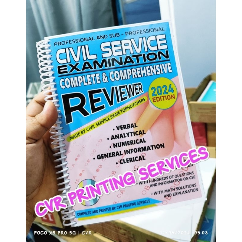 CIVIL SERVICE EXAM REVIEWER 2024 FOR SUB PROFESSIONAL AND PROFESSIONAL ...