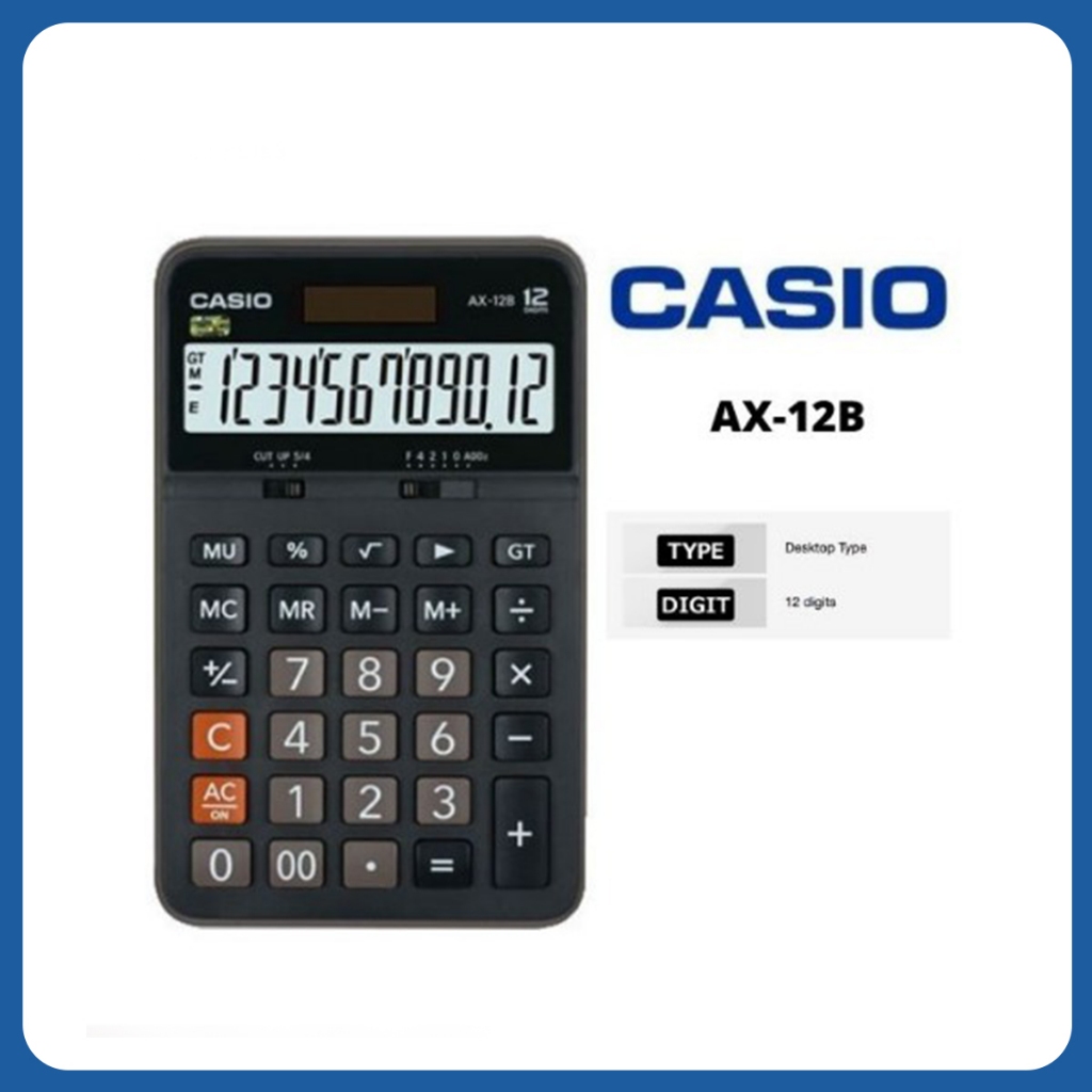 Casio Ax-12B Value Series Shop and Field Calculators (100% Original) | Shopee Philippines
