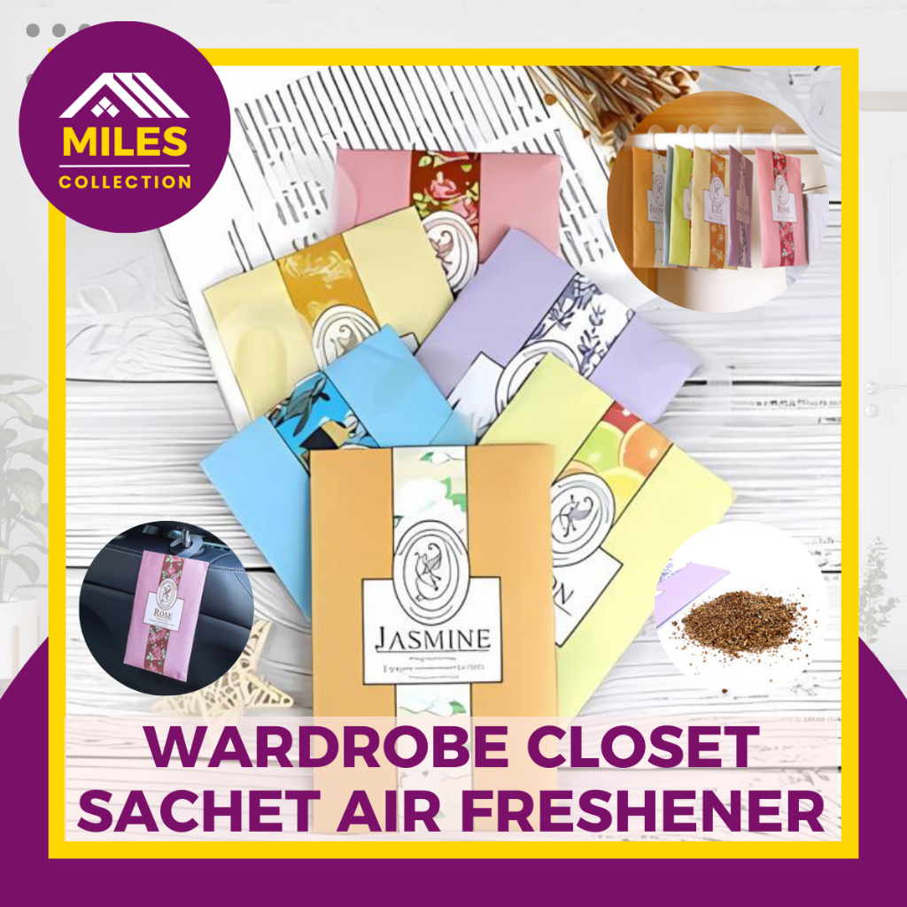 MILES Cabinet Air Freshener Bag Scented Sachet Wardrobe Fragrance Air ...