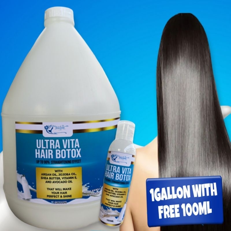 SILKY AND SMOOTH ULTRA VITA HAIR BOTOX 1GALLON (free 100ml) | Shopee ...
