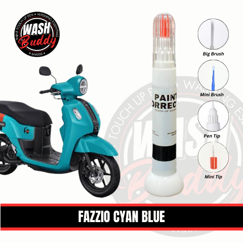 Fazzio Cyan Blue Paint touch up (Not same with Sniper cyan!) | Shopee ...