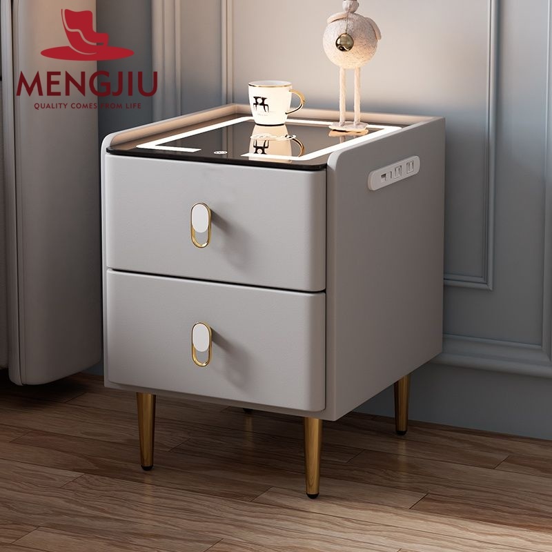 MENGJIU Bedside Table For Home High-looking Bedroom Smart Bedside Table ...