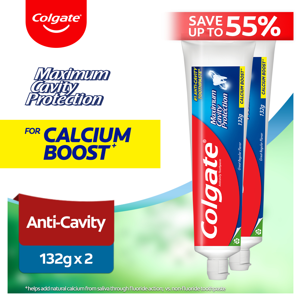 Colgate Maximum Cavity Protection Great Regular Flavor Anti-Cavity ...