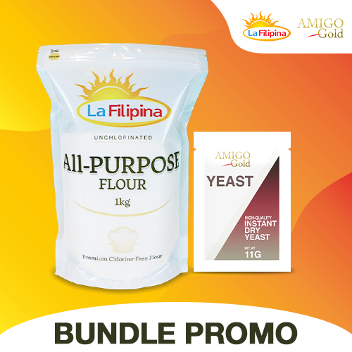 La Filipina Unchlorinated All-Purpose Flour 1kg Plus Amigo Gold Yeast ...