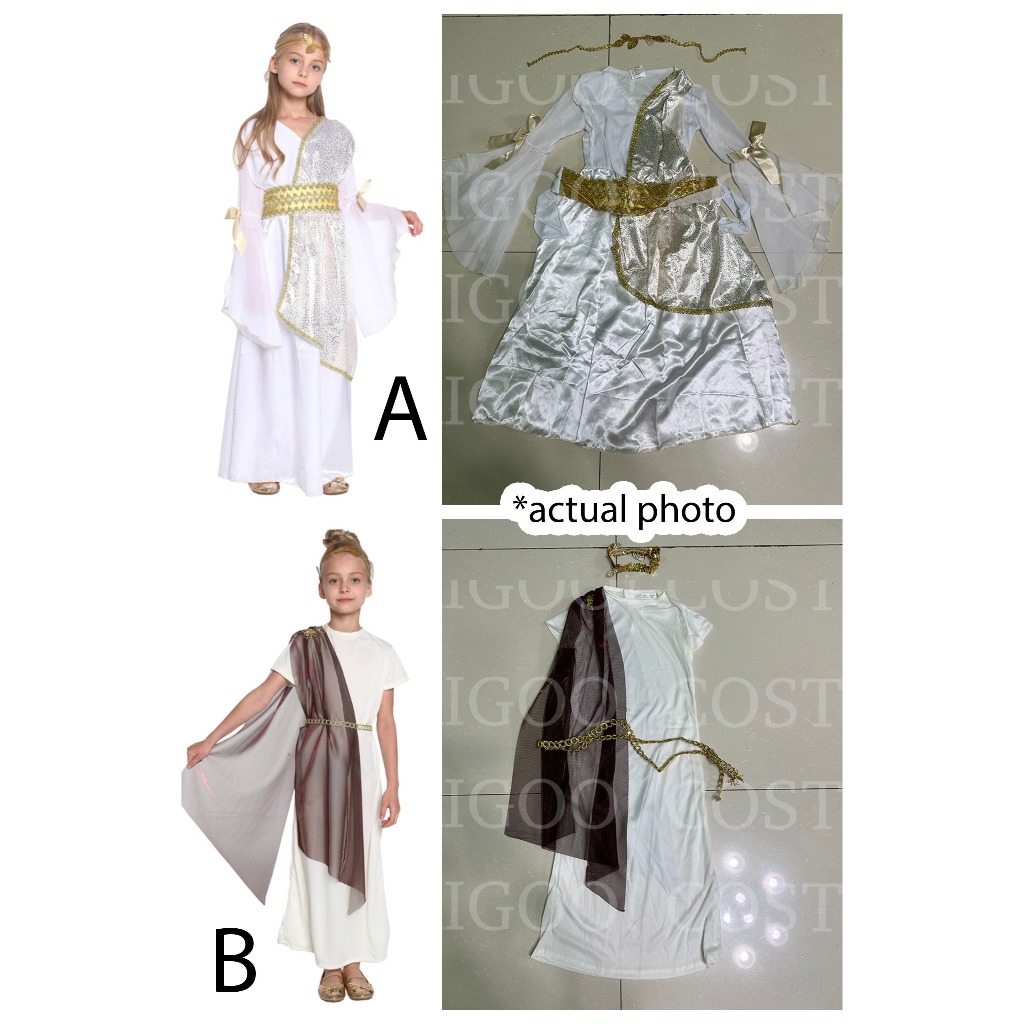 Greece Girl Costume for Kids UN Greek Goddess Cosplay for Children ...