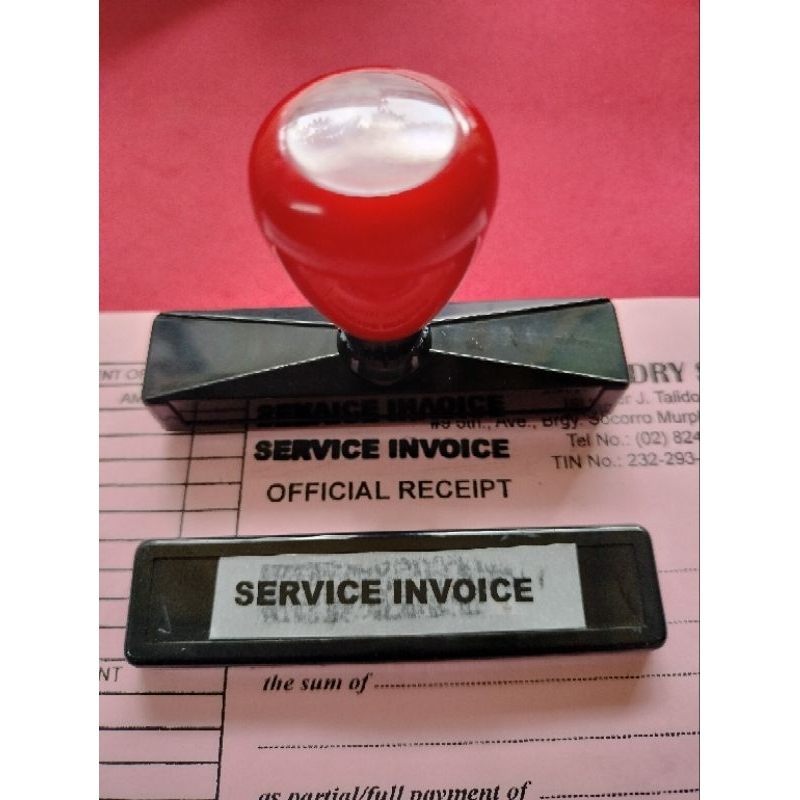service Invoice self inking stamp 10mm x70mm | Shopee Philippines