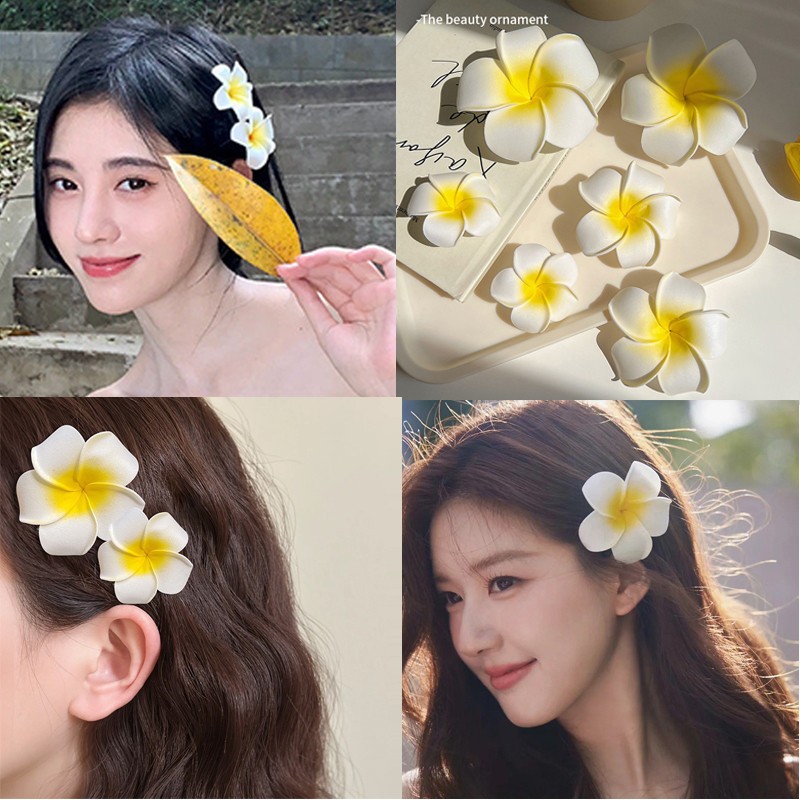 1PC/Hawaiian Flower Hair Clip Wedding Party Bridal Hair Accessories ...