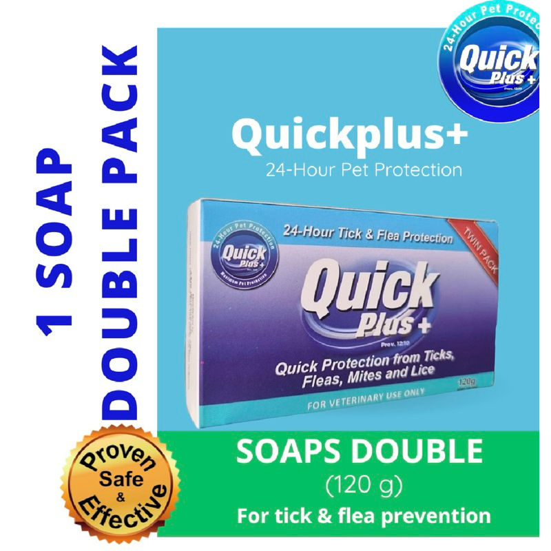 Quick Plus Anti Tick & Flea Soap Double | Shopee Philippines