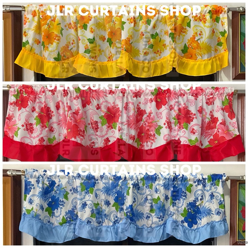 Small Valance Curtain 60x15inches Voltaire Yellow Geena Classroom ...