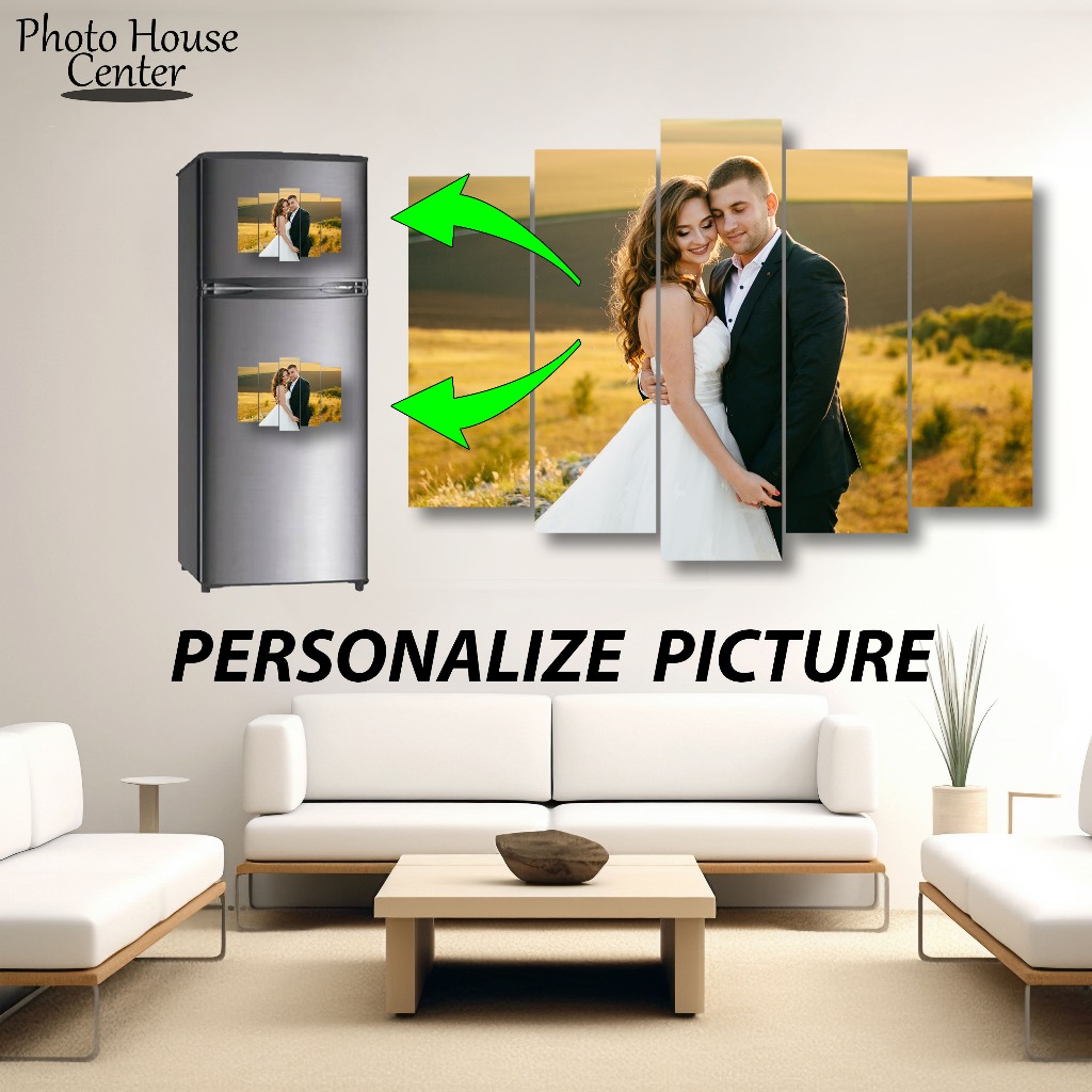 Personalized Refrigerator Magnet 8x11 STRIP Refrigerator Decor ...