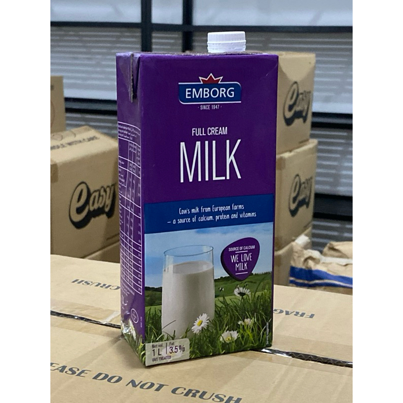 EMBORG FULL CREAM MILK 1L | Shopee Philippines