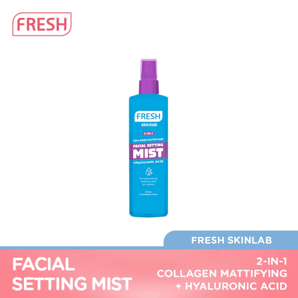 Fresh Skinlab Collagen Mattifying Facial Setting Mist (100mL) | Shopee ...