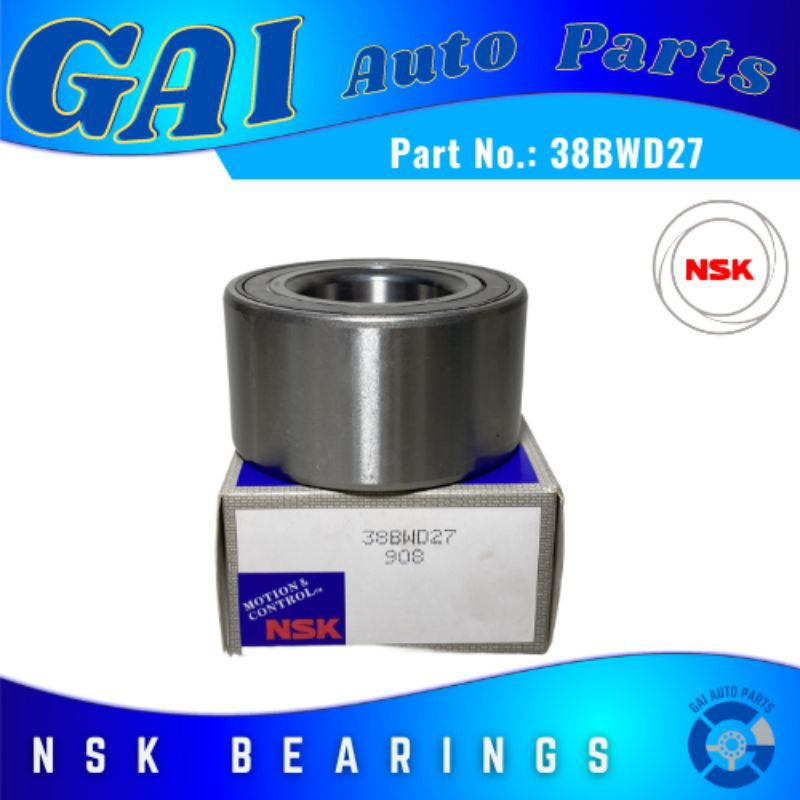 NSK Front Wheel Bearing for Honda Fit / Jazz 2009-2018 (38BWD27 ...