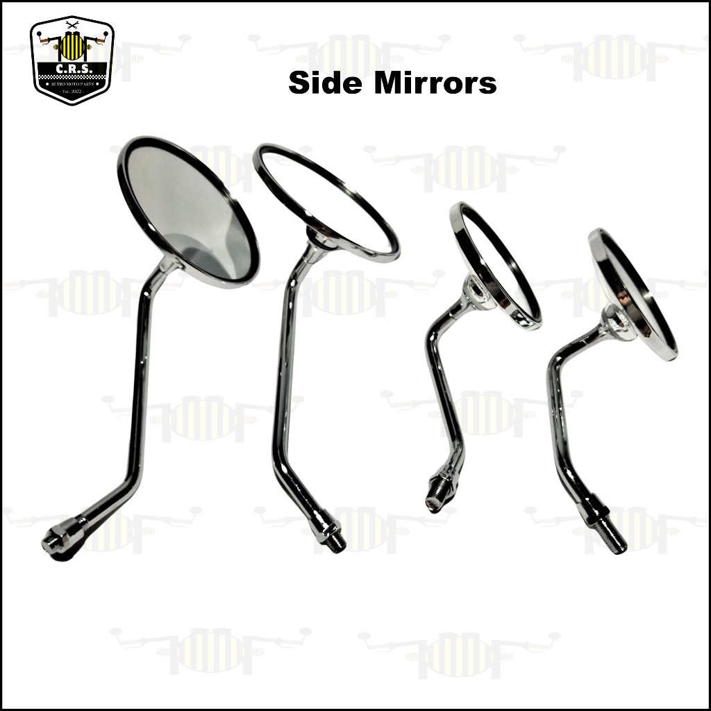Side Mirror Stem-Cafer Racer and Scrambler Motorcycle parts(zoomed ...