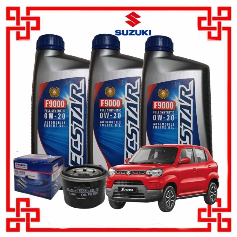 Suzuki Spresso and Alto Change Oil Package Ecstar 0W-20 Engine Oil ...
