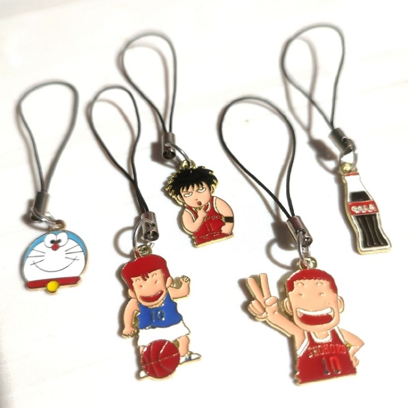 Slamdunk Charms Rukawa Sakuragi Doraemon Coke CP Lariat Anime Phone ...