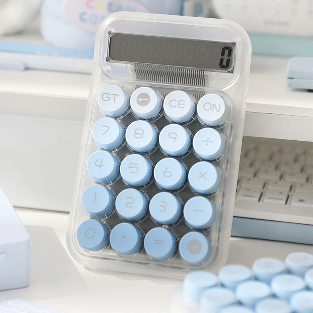 YUTU Transparent Gradient Color Mini Calculator with 10-digit High ...