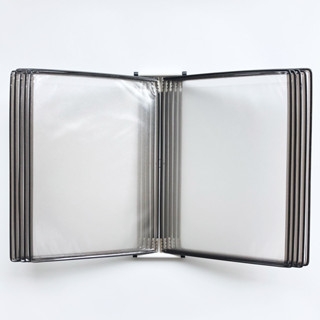 Wall-mounted Flip-Leaf Information Rack A4 Wall-Mounted 5-Leaf Loose ...