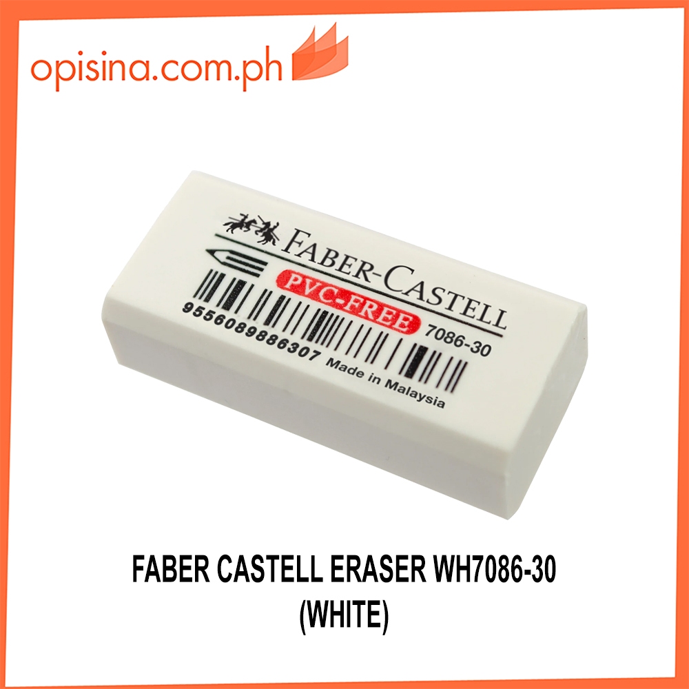 FABER CASTELL ERASER WH7086-30 (WHITE) | Shopee Philippines