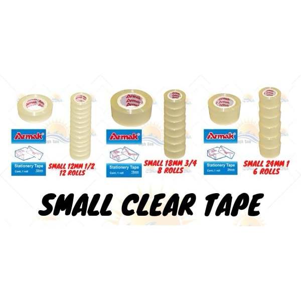 Arrmak Scotch Tape Small Roll (in 1/2, 3/4, 1") | Shopee Philippines