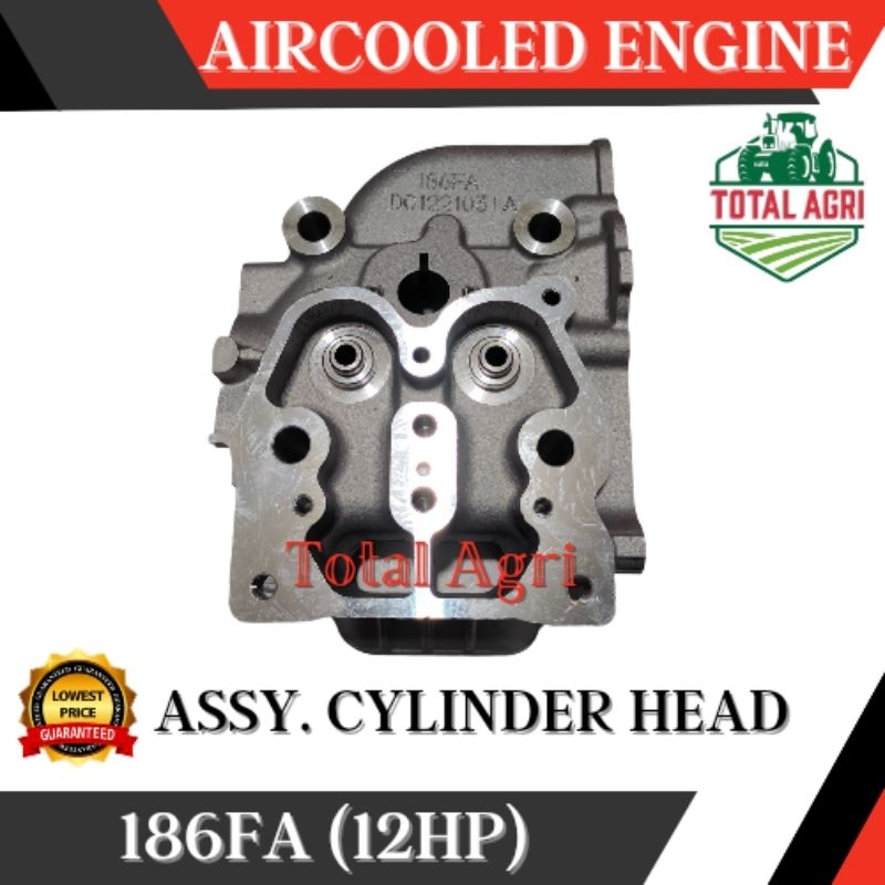 Assembly Assy Cylinder Head 186FA Aircooled Diesel Engine 12HP | Shopee ...